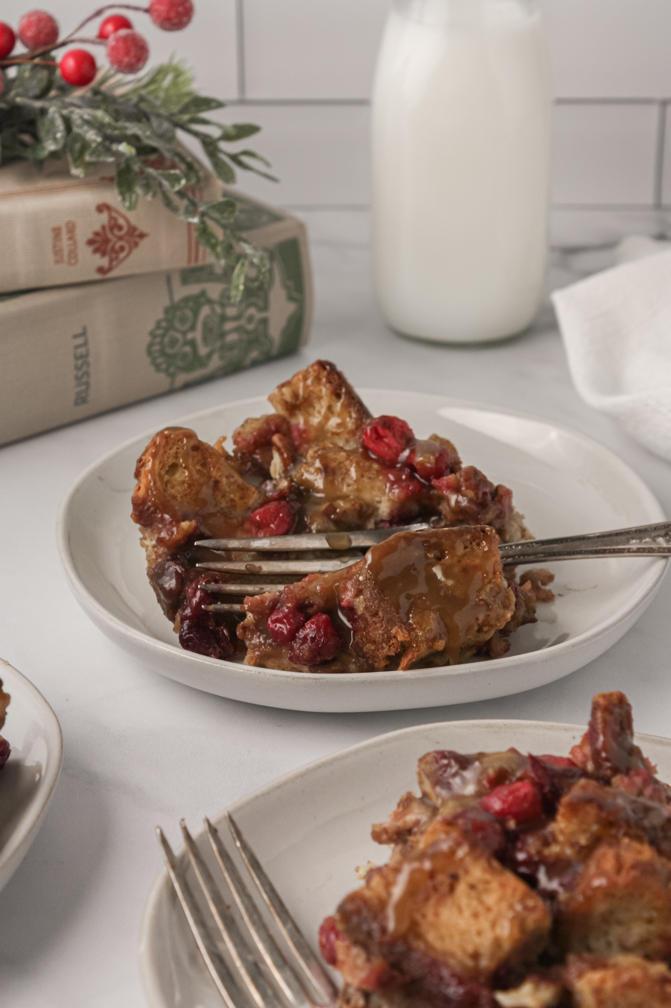 Holiday Cranberry French Toast Bake - thetickledtastebud.com