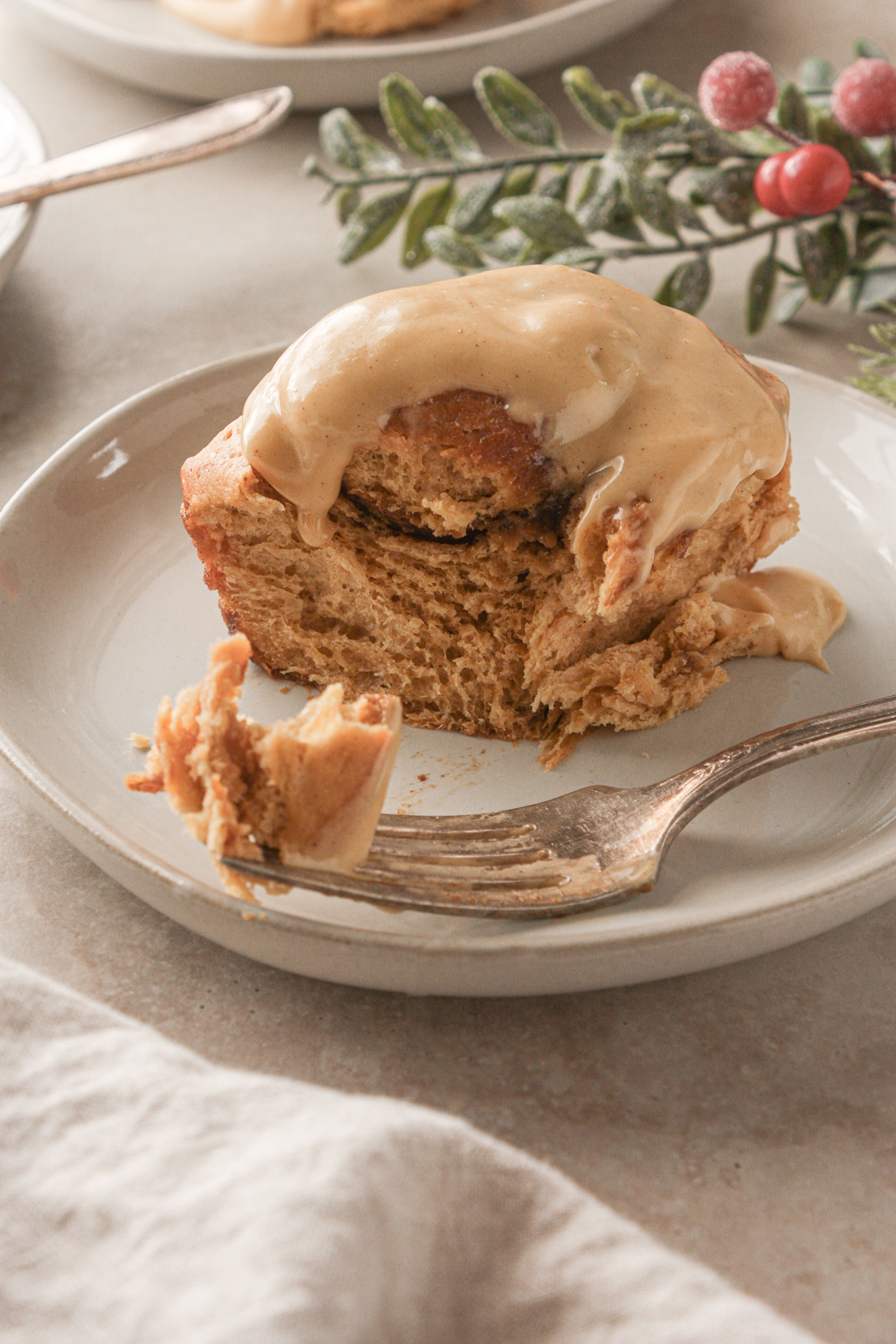 Gingerbread Cinnamon Rolls | The Tickled Tastebud