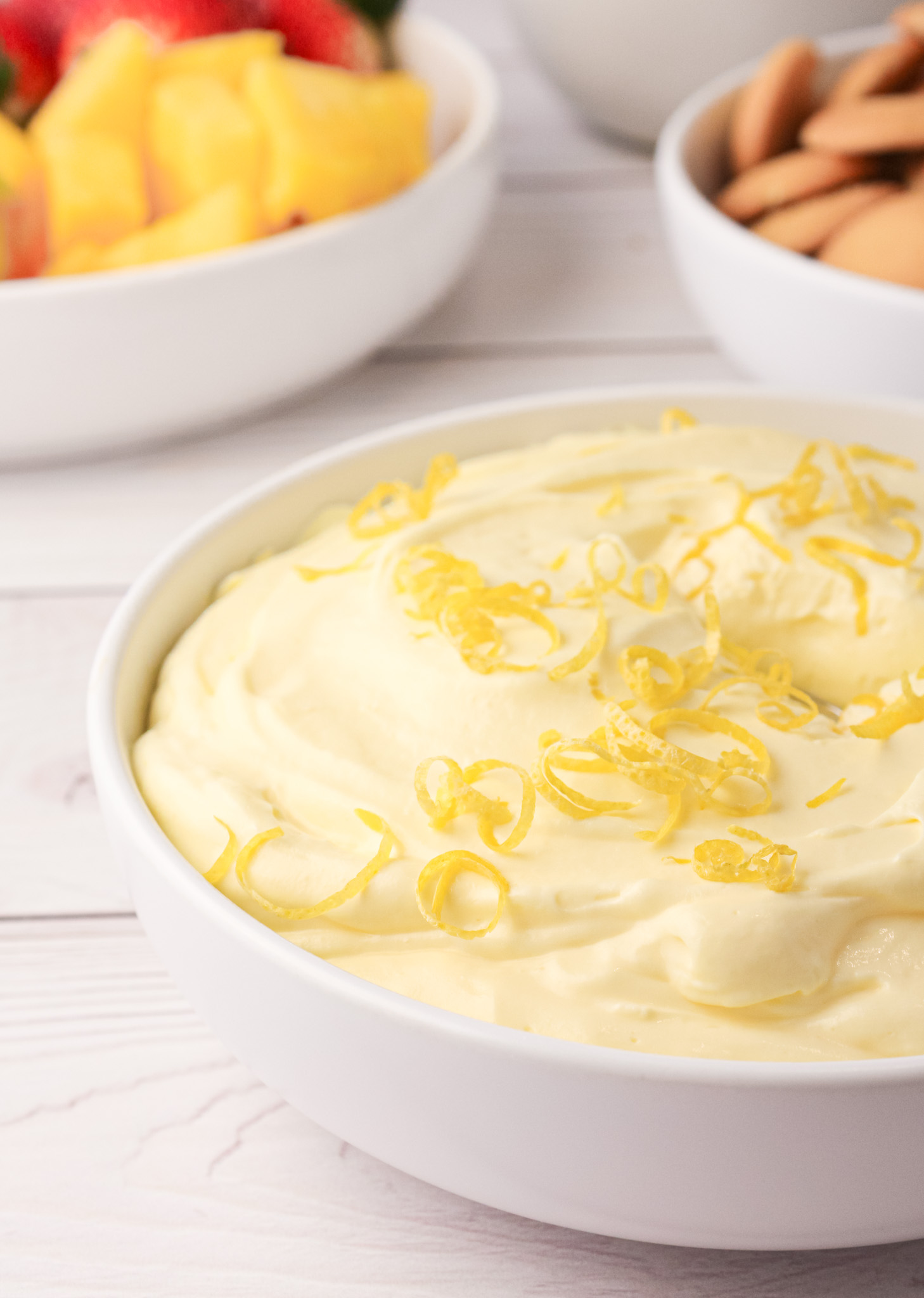 Easy Lemon Fruit Dip | The Tickled Tastebud